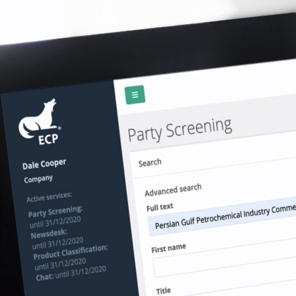 ECP: Export Controls Platform