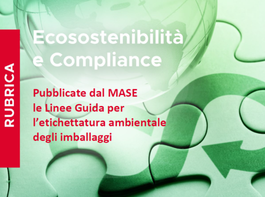 Pubblicate dal MASE le Linee Guida per l’etichettatura ambientale degli imballaggi