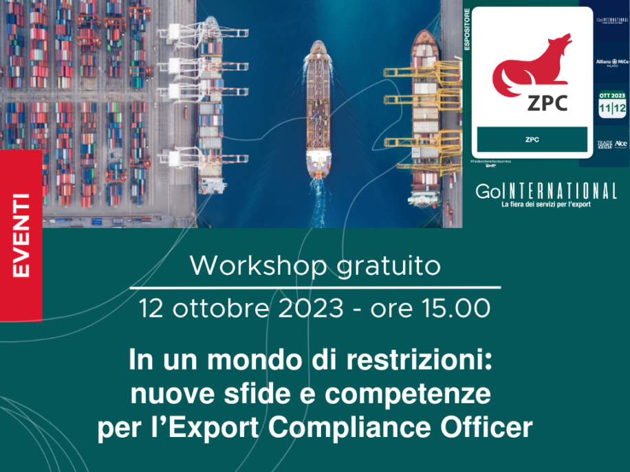 Workshop “In un mondo di restrizioni: nuove sfide e competenze per l ...