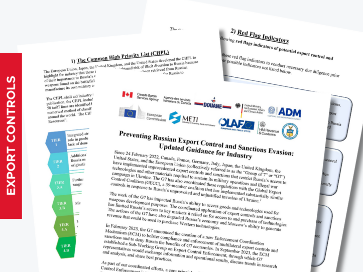 Preventing Russian Export Control and Sanctions Evasion: an updated ...